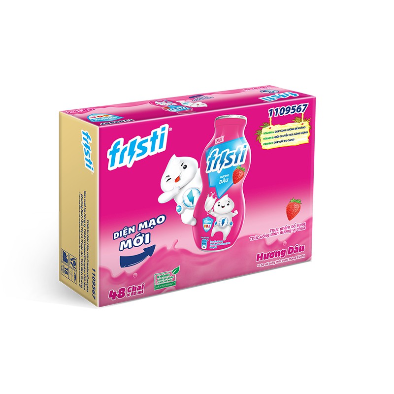 Thùng sữa chua uống Fristi hương dâu 48x80ml | Shopee Việt Nam