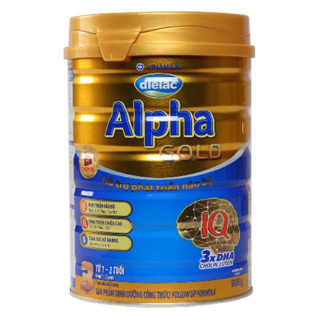 Sữa bột Vinamilk Dielac Alpha Gold 3 900g | Shopee Việt Nam