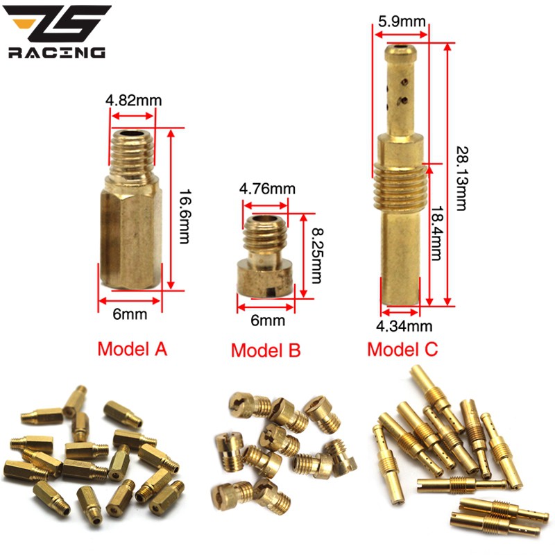 Set 10 Đầu Phun Chính Cho PWK PWM PJ PE PD FCR Keihin CV CV CVK CB CE ...