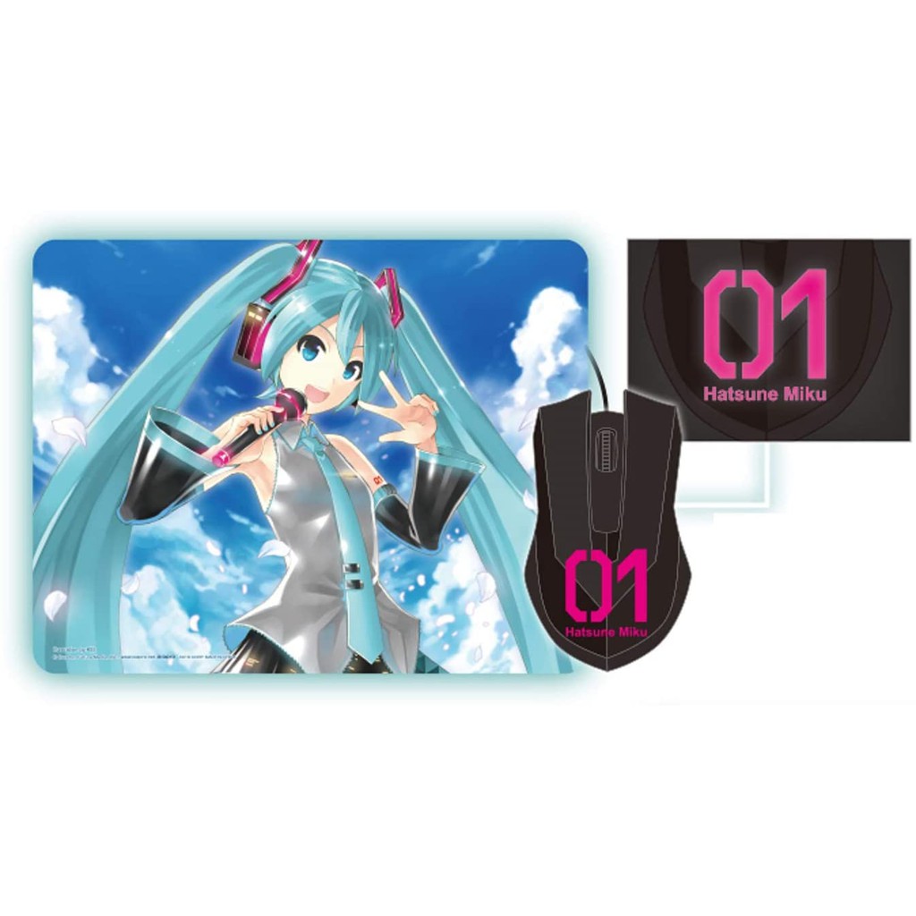 Set 2 món Mouse & Mouse Pad phiên bản HATSUNE MIKU 01 | Shopee Việt Nam