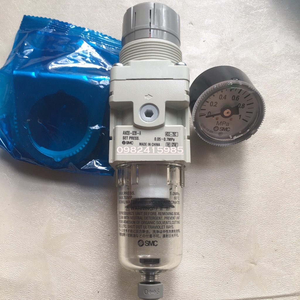 AW20-02BG-A /AW20-02-A Bộ lọc điều áp đơn hãng SMC (ren 13mm) | Shopee ...