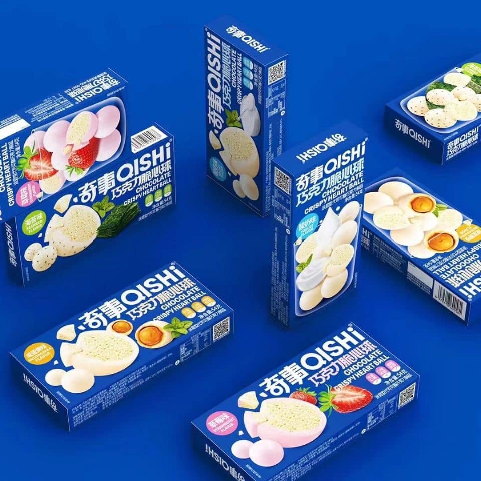 BÁNH CHOCOLATE CRISPY HEART BALL [QISHI] | Shopee Việt Nam