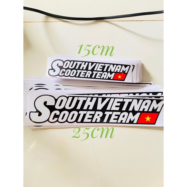 Tem SouthVietNam Scooterteam. Nhiều kích thước | Shopee Việt Nam