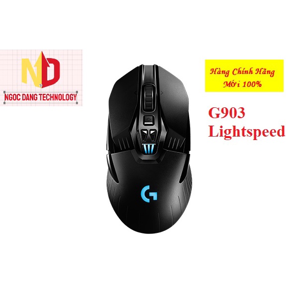 Chuột game không dây RGB Logitech G903 Hero - Cảm biến Hero 25k, pin sạc, PC- Hàng Chính Hãng ...