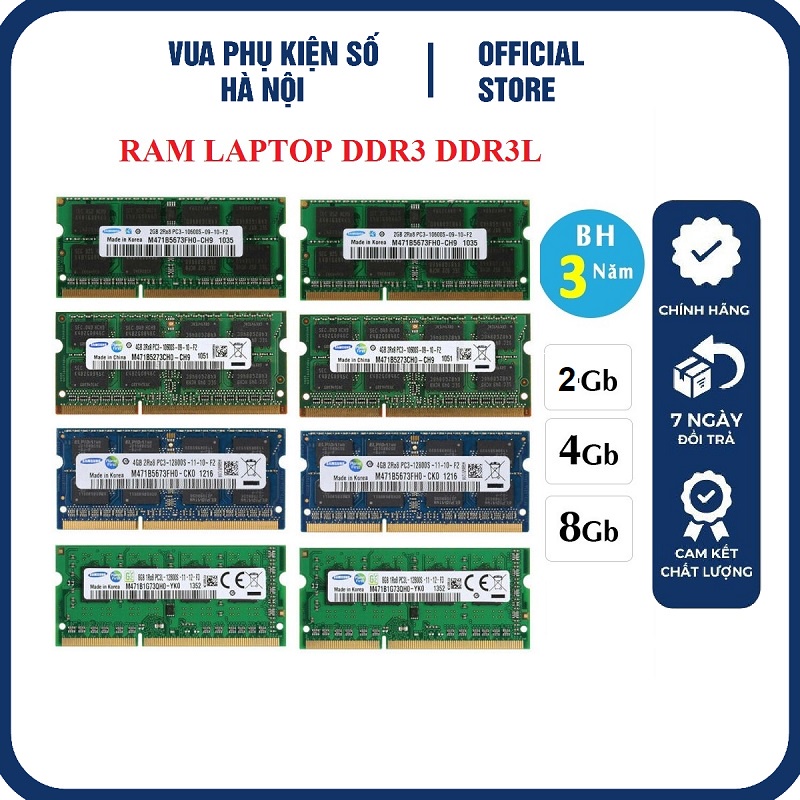 Ram Laptop DDR3 DDR3L 2GB Ram dành cho laptop - Bảo hành 3 Năm | Shopee ...