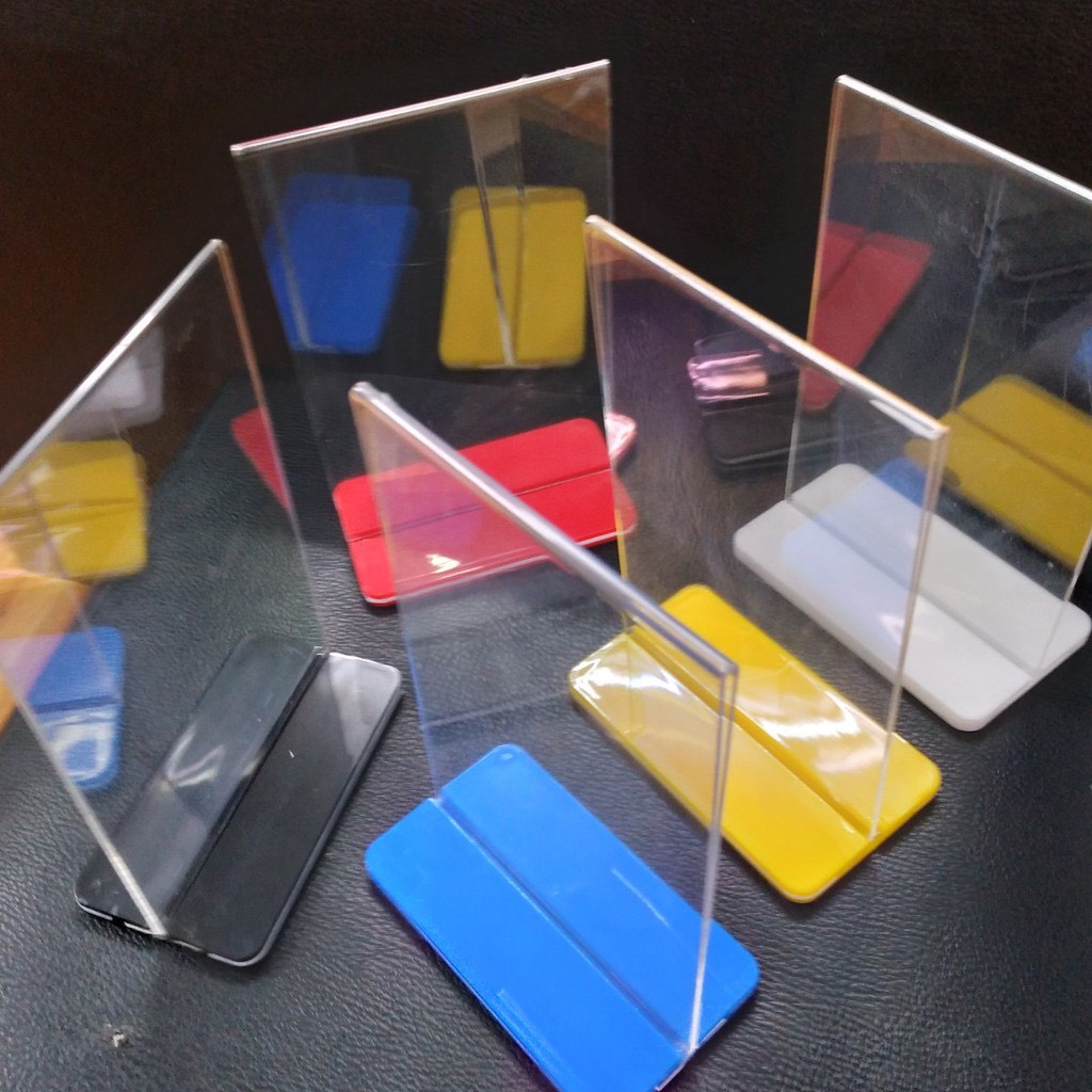 Menu mica A6 (10 x 15cm),Card Stand loại đẹp đế lùa | Shopee Việt Nam