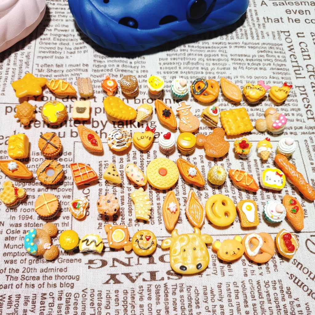 [Bánh và Sô cô la] Sticker trang trí dép cross / nút gắn hkdesign mẫu ...