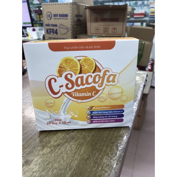 C- Sacofa Vitamin C - Tăng sức đề kháng dạng ống ( Vitamin C ...