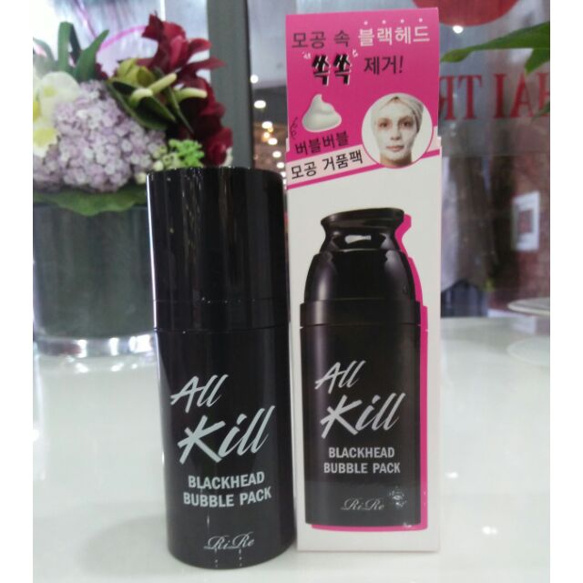 Mặt Nạ Sủi Bọt Loại Bỏ Mụn Đầu Đen Rire All Kill Blackhead Bubble Pack 50ml | Shopee Việt Nam