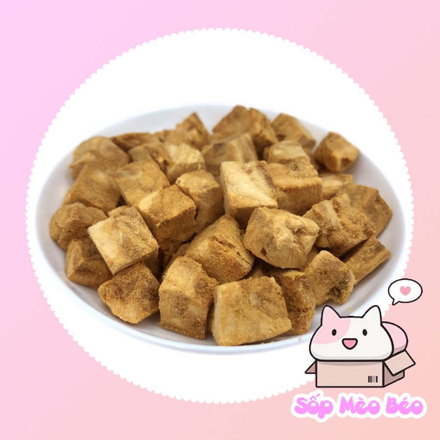 Cá hồi sấy nguyên vị gói 50gr dùng thử cho MÈO-công nghệ sấy lạnh đông ...