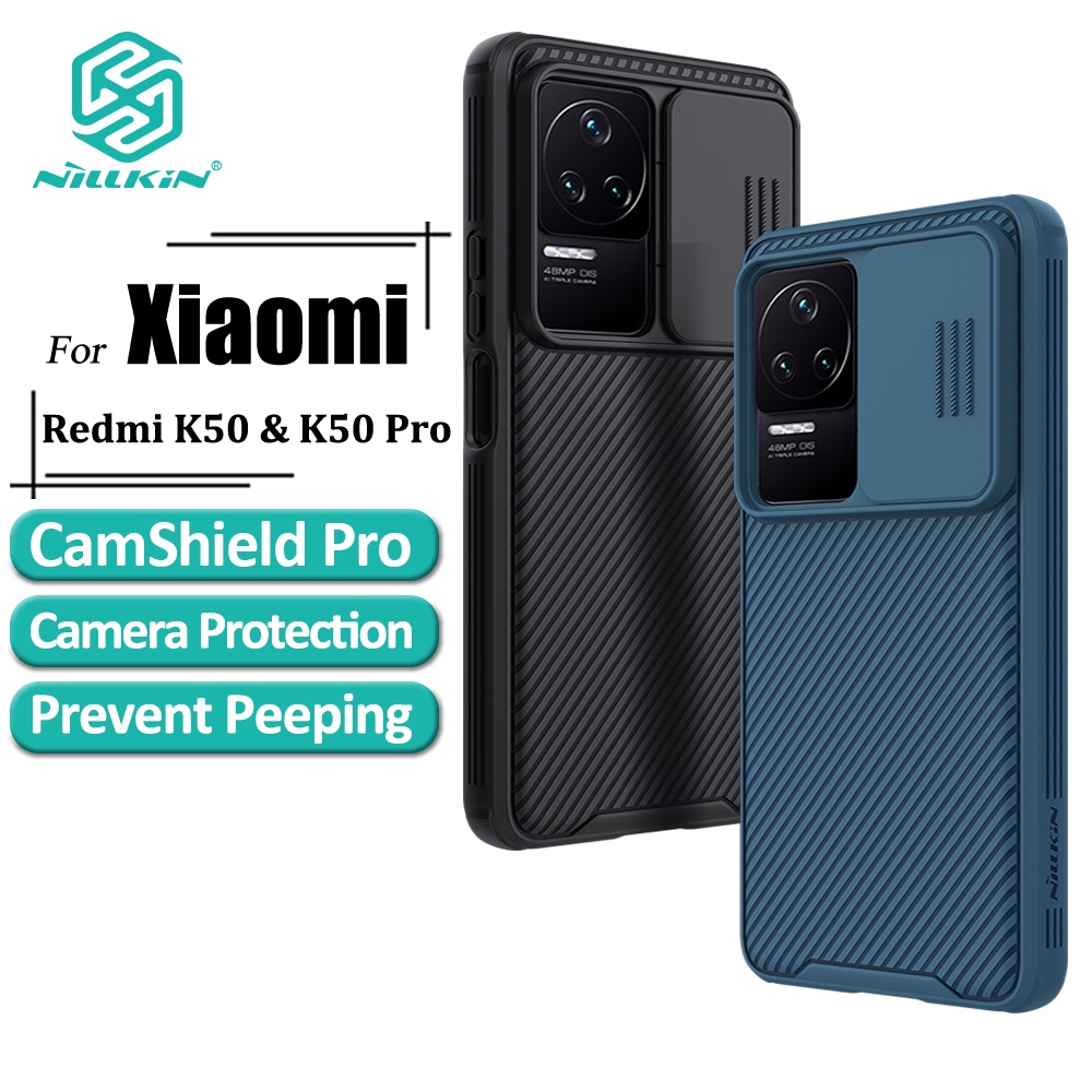 Ốp điện thoại Nillkin bằng pc+tpu chống sốc nắp trượt bảo vệ camera cho Xiaomi Redmi K50 Pro/K50 ...