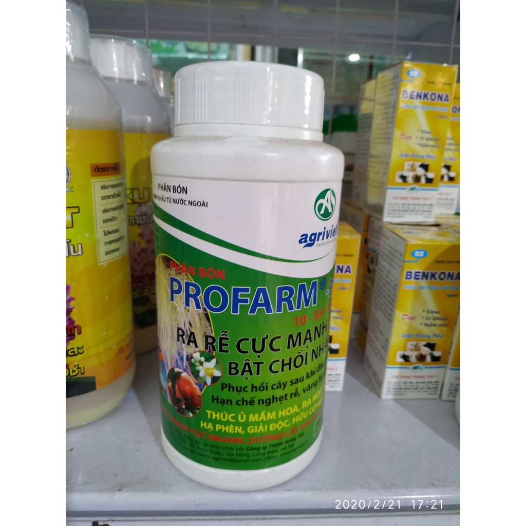 Phân bón Profarm- P55 ra rễ cực mạnh, bật chồi nhanh lọ 1kg | Shopee Việt Nam