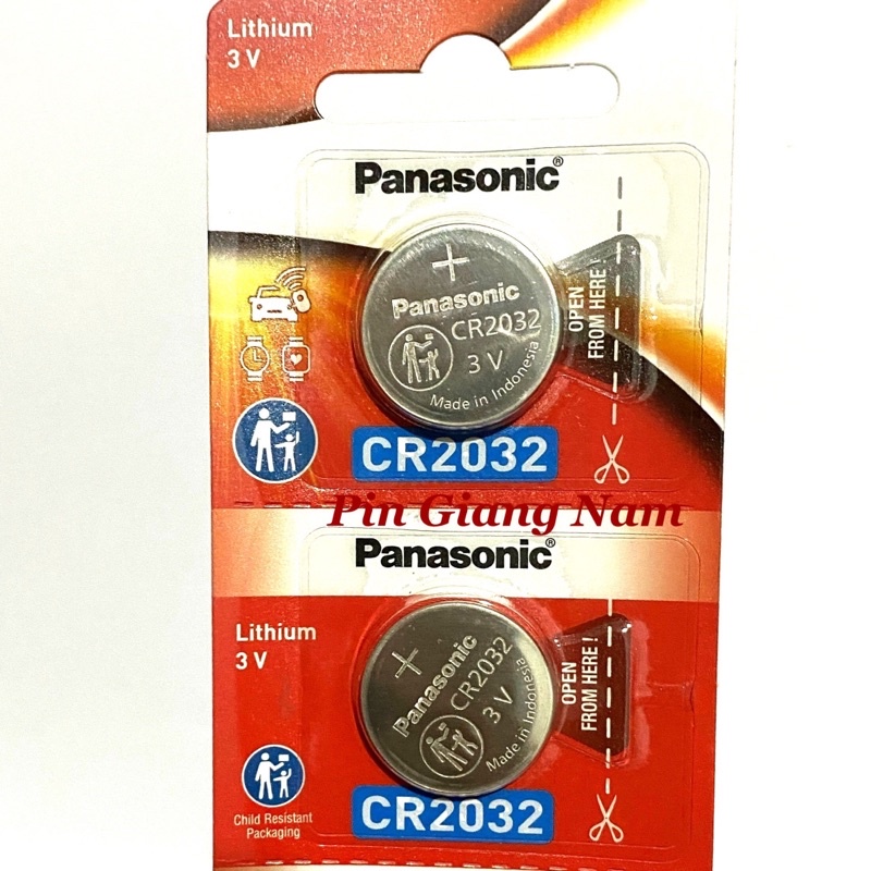 Pin CR2032 Panasonic 3V Lithium vỉ 5 viên | Shopee Việt Nam