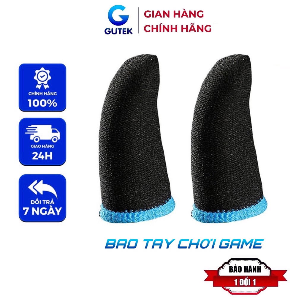 Găng tay chơi game chống mồ hôi cảm ứng nhạy sợi bạc chính hãng Gutek ...