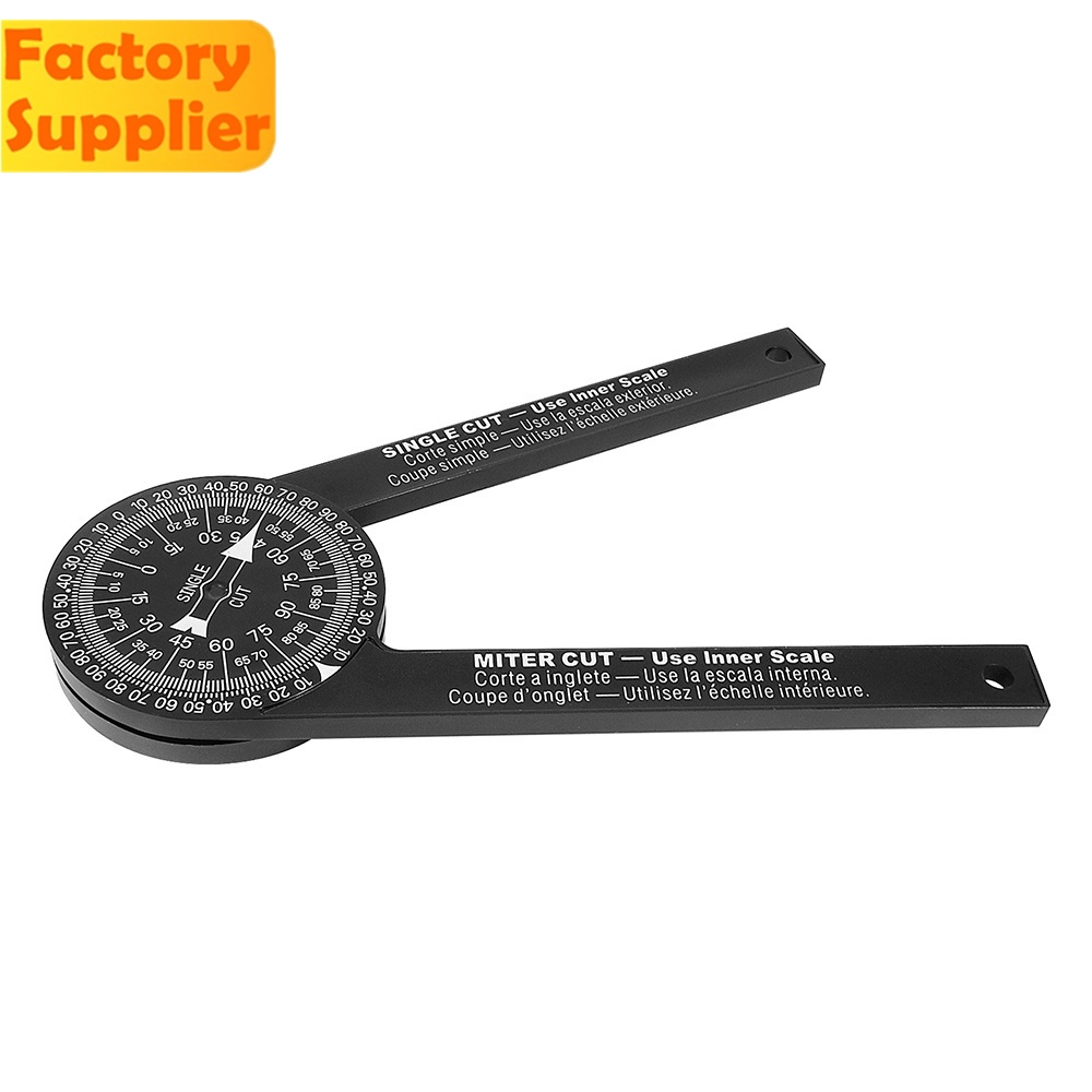 Miter Saw Protractor ABS Angle Finder Level Meter Gauge Goniometer ...