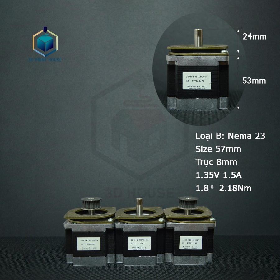 Động Cơ Bước - Step Nema 23 (Size 57) Cốt 8mm | Shopee Việt Nam