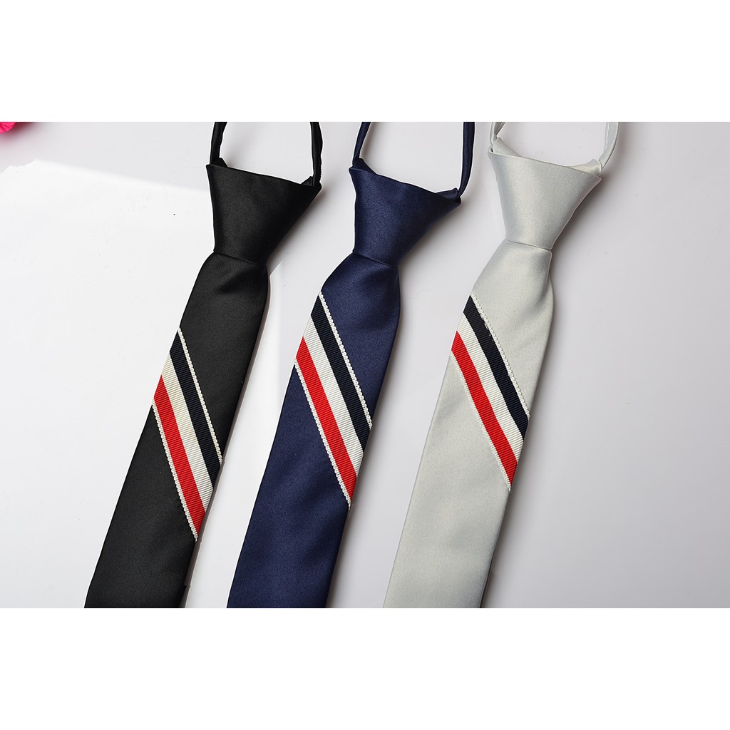 Cà Vạt Nam Bản Nhỏ - Cavat Vạt Thắt Sẵn Cao Cấp - 5*45Cm | Shopee Việt Nam