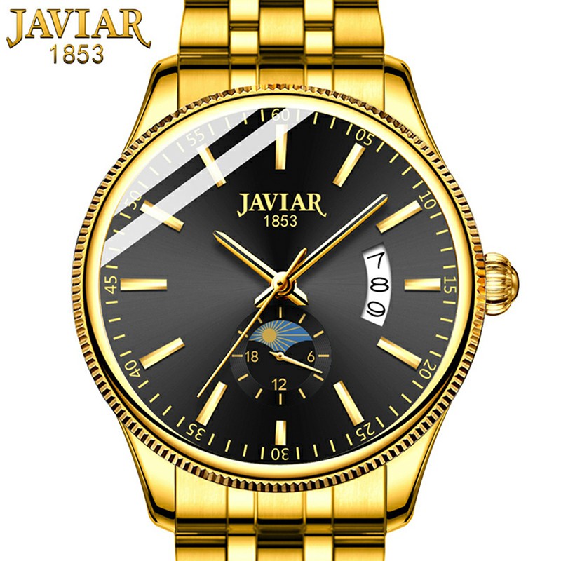 Đồng Hồ Nam JAVIAR JORDAN NHẬT BẢN Có lịch ngày - Chống Nước Tốt ...