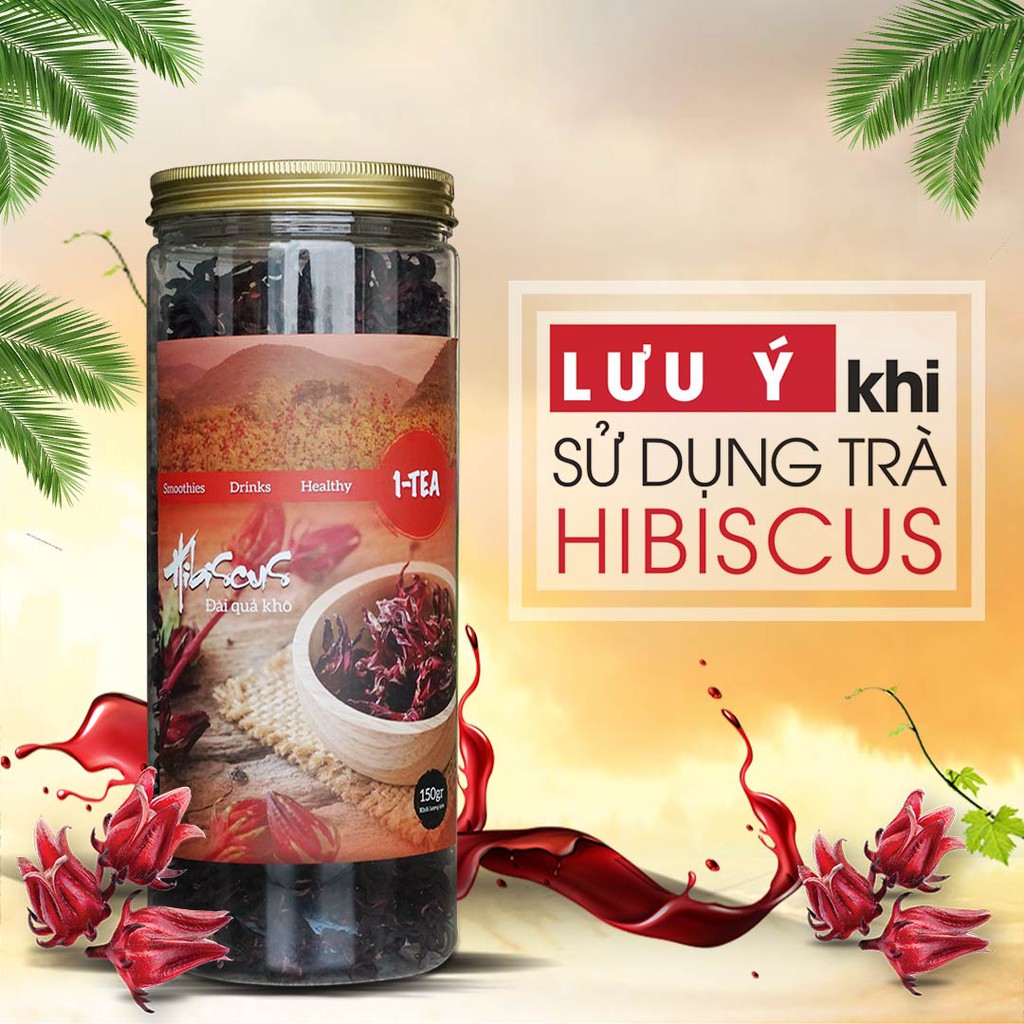 Trà Hibiscus khô 1 -tea hộp 150gr ( Atiso Đỏ) [ thơm ngon] - Đài quả ...