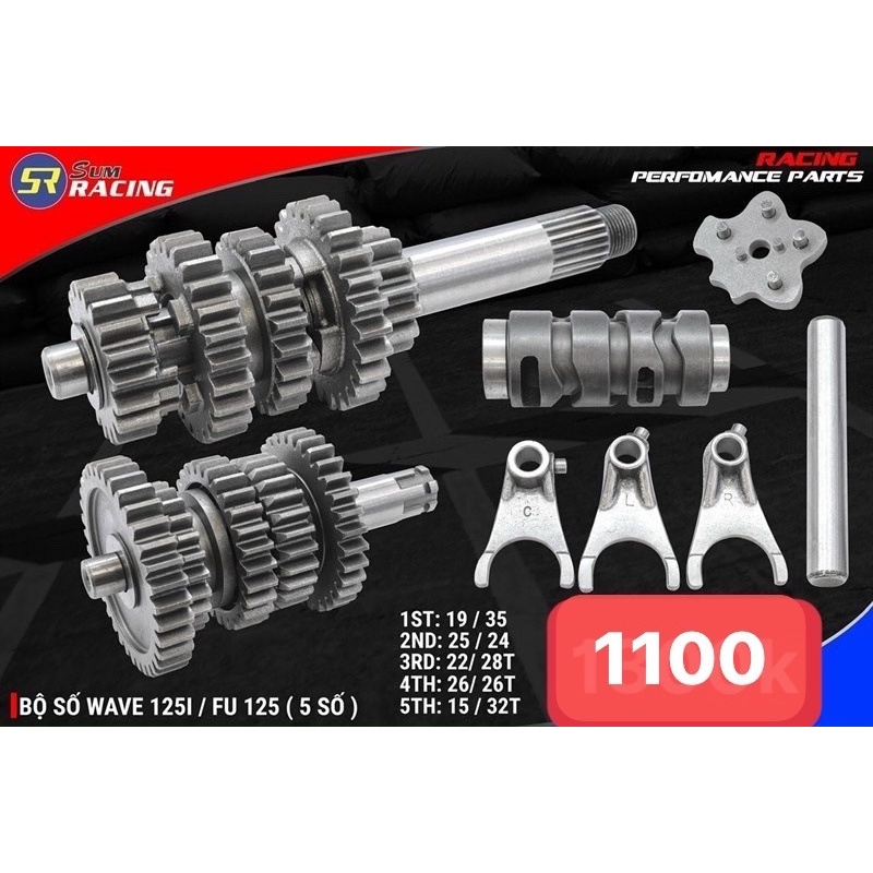 Bộ số độ SUM RACING ( 5 SỐ ) FUTURE 125 2015-2022 / WAVE 125i (1 COMBO ...