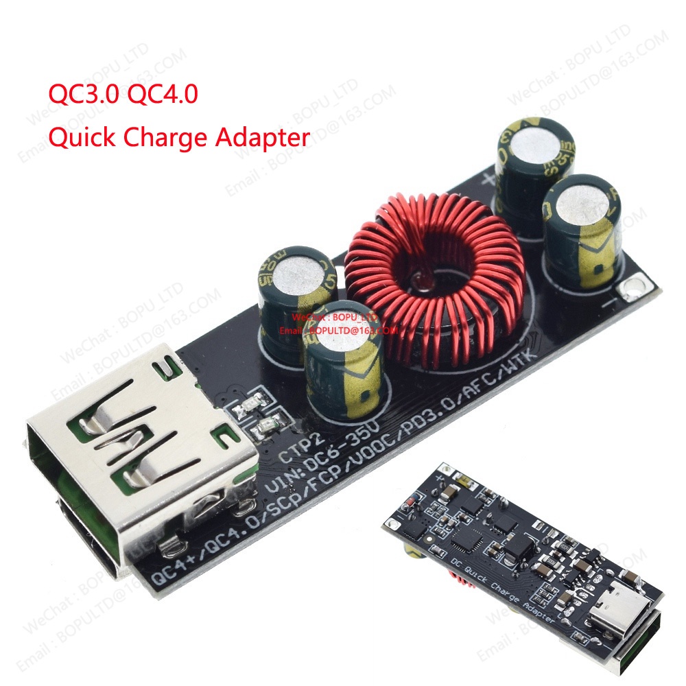 Mô Đun Tăng Áp QC4.0 QC3.0 USB Type-C 6 -35V Chuyên Dụng Cho SCP/FCP PD ...