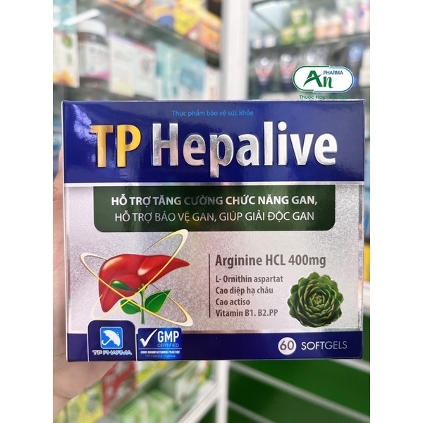 Viên uống bổ gan , tăng cường chức năng gan , giải độc gan TP Hepalive ...
