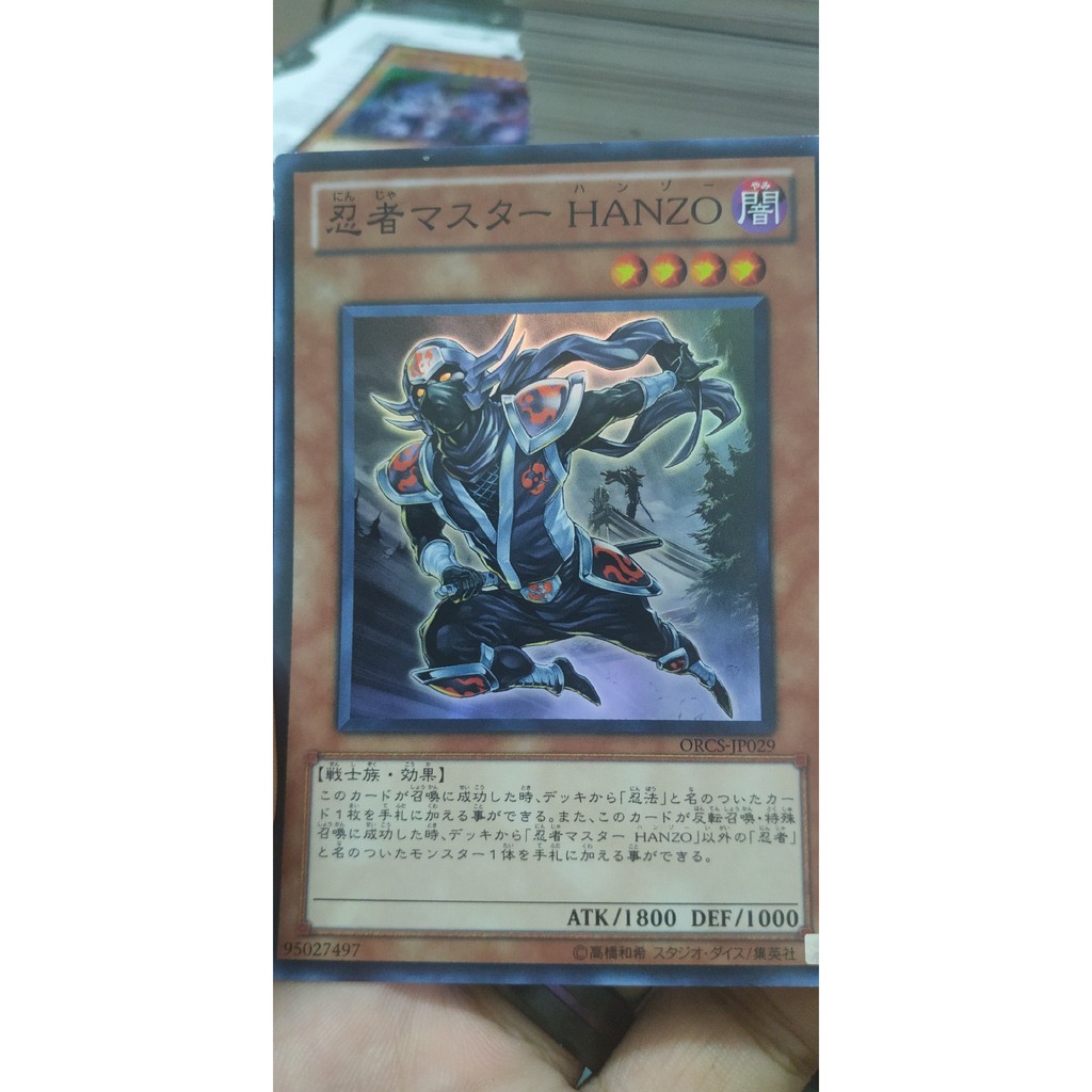 [Thẻ bài Yugioh OCG] ORCS-JP029 Ninja Grandmaster Hanzo - Super Rare | Shopee Việt Nam