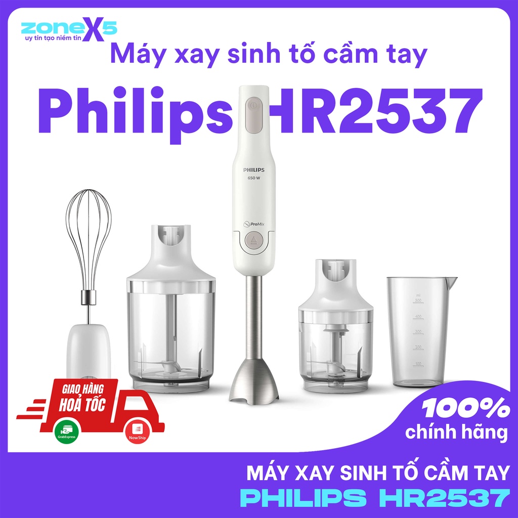 Máy xay sinh tố cầm tay Philips HR2537 - Hàng chính hãng | Shopee Việt Nam