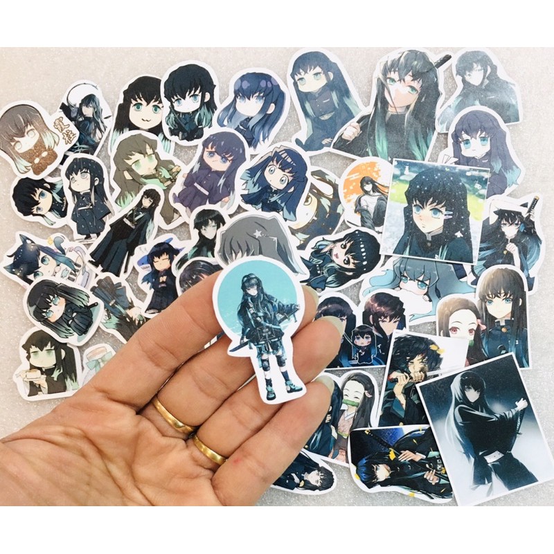 sticker muichirou set 30 cái khác nhau decal ép lụa bóc dán /hình dán ...