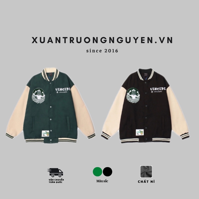 Áo khoác Bomber Varsity Jacket nam nữ Vencede thiết kế mới 2021 [ Có ...