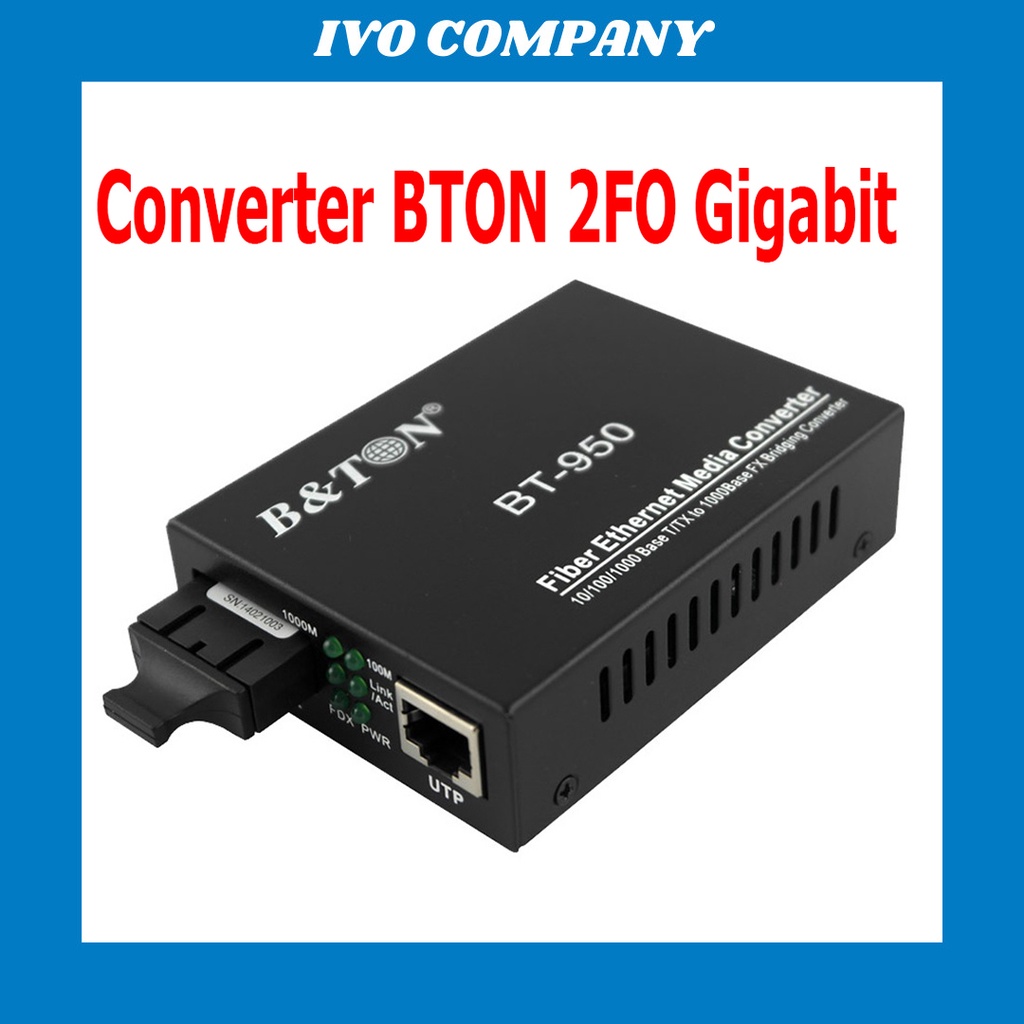 Bộ Chuyển Đổi Quang Điện BT-950 Media Converter BTON BT-950GS-20 ...