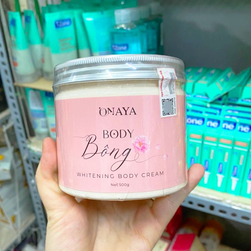 Kem Body Bông Onaya 500g Làm trắng,Nâng cơ,Ngừa lão hóa | Shopee Việt Nam