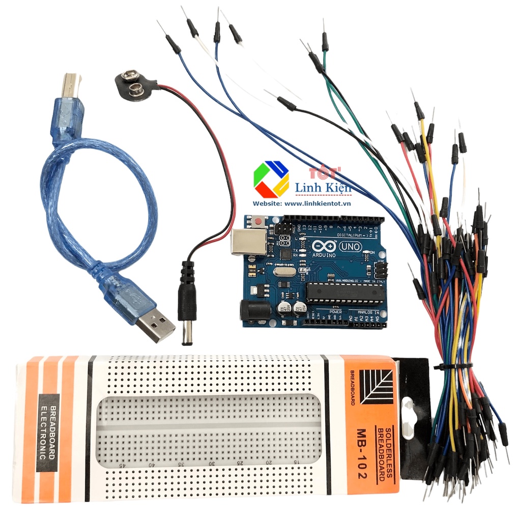 Bộ khởi đầu thực hành Arduino - siêu rẻ, siêu đơn giản gồm 5 món cho ...
