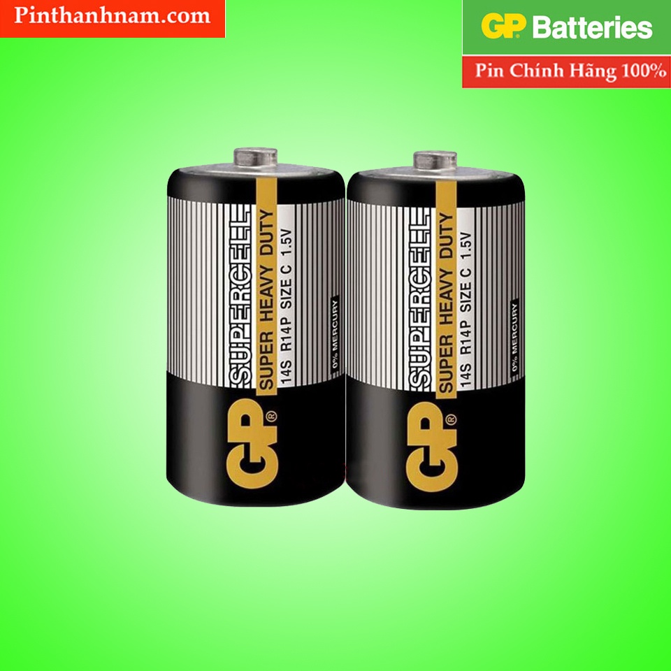 Pin Trung GP Supercell Vỉ 2 Viên Chính Hãng Dung Lượng Cao | Shopee ...