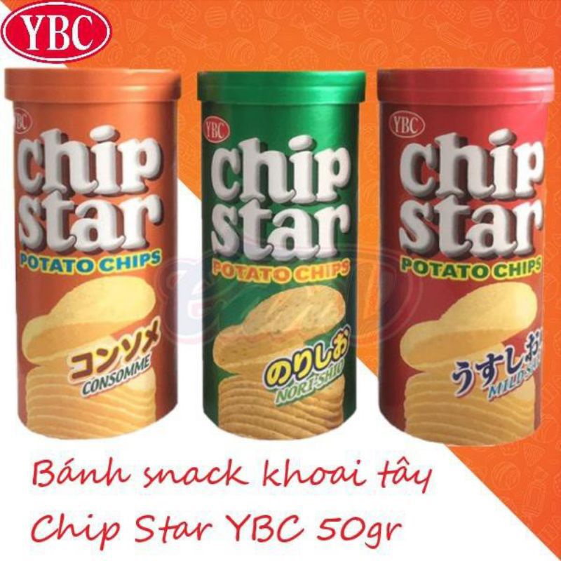 Bánh snack Khoai tây chiên Chip Star YBC (50g) - Nhật Bản | Shopee Việt Nam