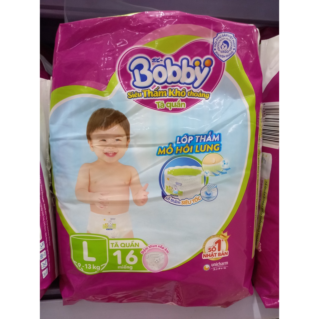 Bỉm Bobby, Tã Quần Bobby Đủ Size S20/ S24/ M18/ M22/ M42/ M62/ L16/ L38 ...