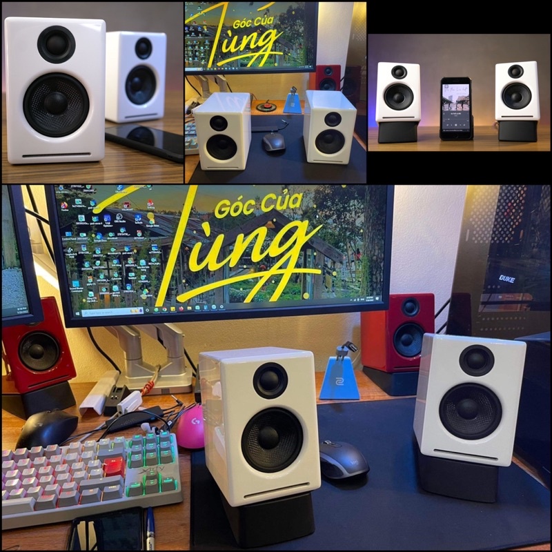 Loa Audioengine A2+ Và A2+ Wireless kèm đế DS1 dùng lướt ngoại hình như ...