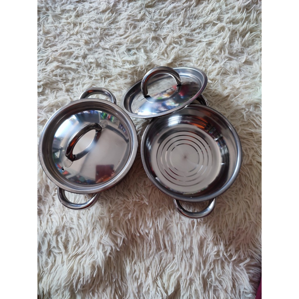 Xoong inox dày xịn cao cấp 16cm loại 1 ( dùng được bếp từ ) CN 4/8 ...