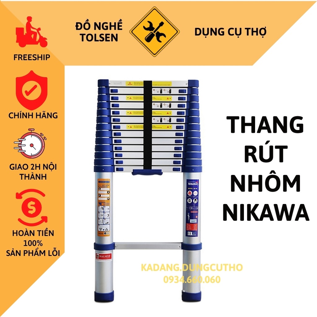 thang nhôm rút đơn nikawa 2021 chính hãng nk-32 pro,nk-38 pro, nk-44 ...