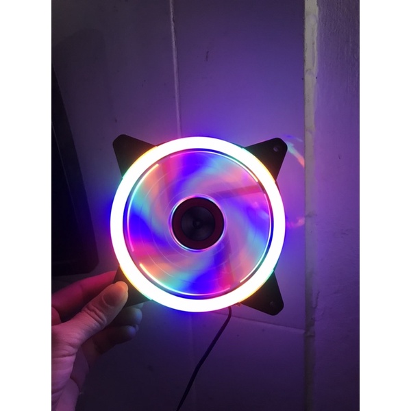 Fan led 12cm 5 màu Quạt Tản Nhiệt Fan Led RGB WM Star V8 | Shopee Việt Nam