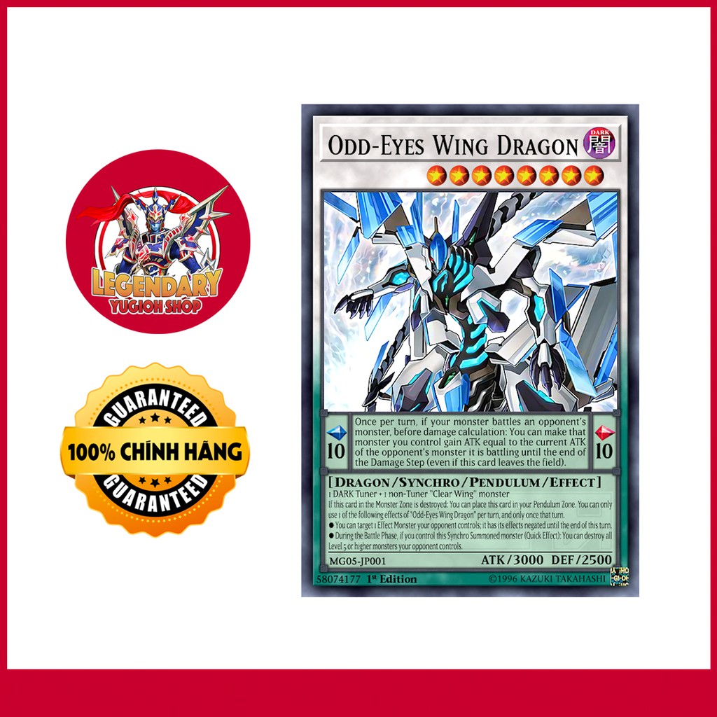 [Thẻ Bài Yugioh Chính Hãng] Odd-Eyes Wing Dragon | Shopee Việt Nam