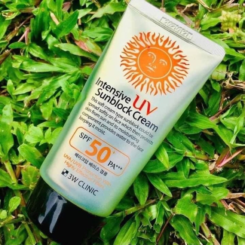 Kem chống nắng 3W Clinic Intensive UV Sunblock Cream Hàn Quốc SPF 50 PA+++ 70ml | Shopee Việt Nam