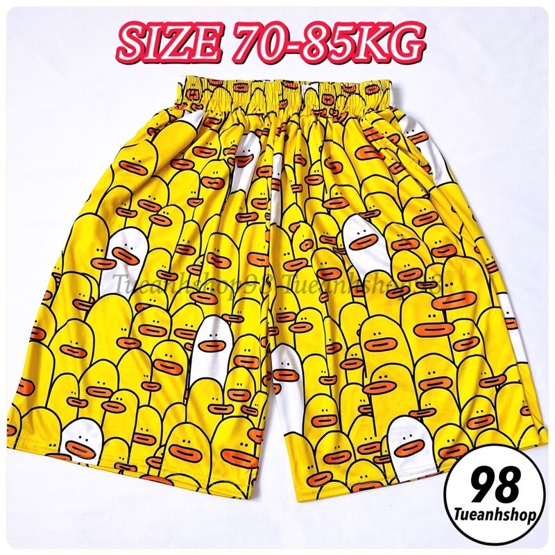 [71 Mẫu Quần Bigsize 70-85KG] Quần Short Lửng Cartoon Thun Hoạt Hình Unisex - Quần Đùi Mùa Hè ...