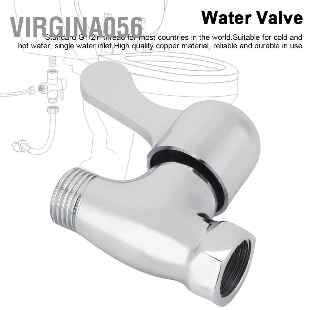 Virgina056 G1/2in Female Thread to Male Straight-Through Water Stop ...