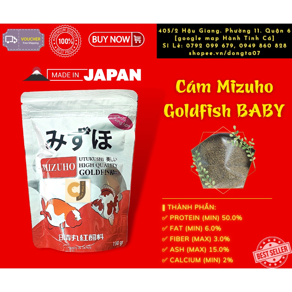 MIZUHO GOLDFISH BABY FOOD - Thức Ăn Tốt Nhất cho cá vàng, ranchu ...