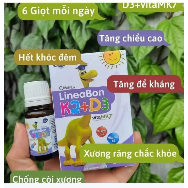 Vitamin D3+K2 Lineabon Drop 10ml | Shopee Việt Nam