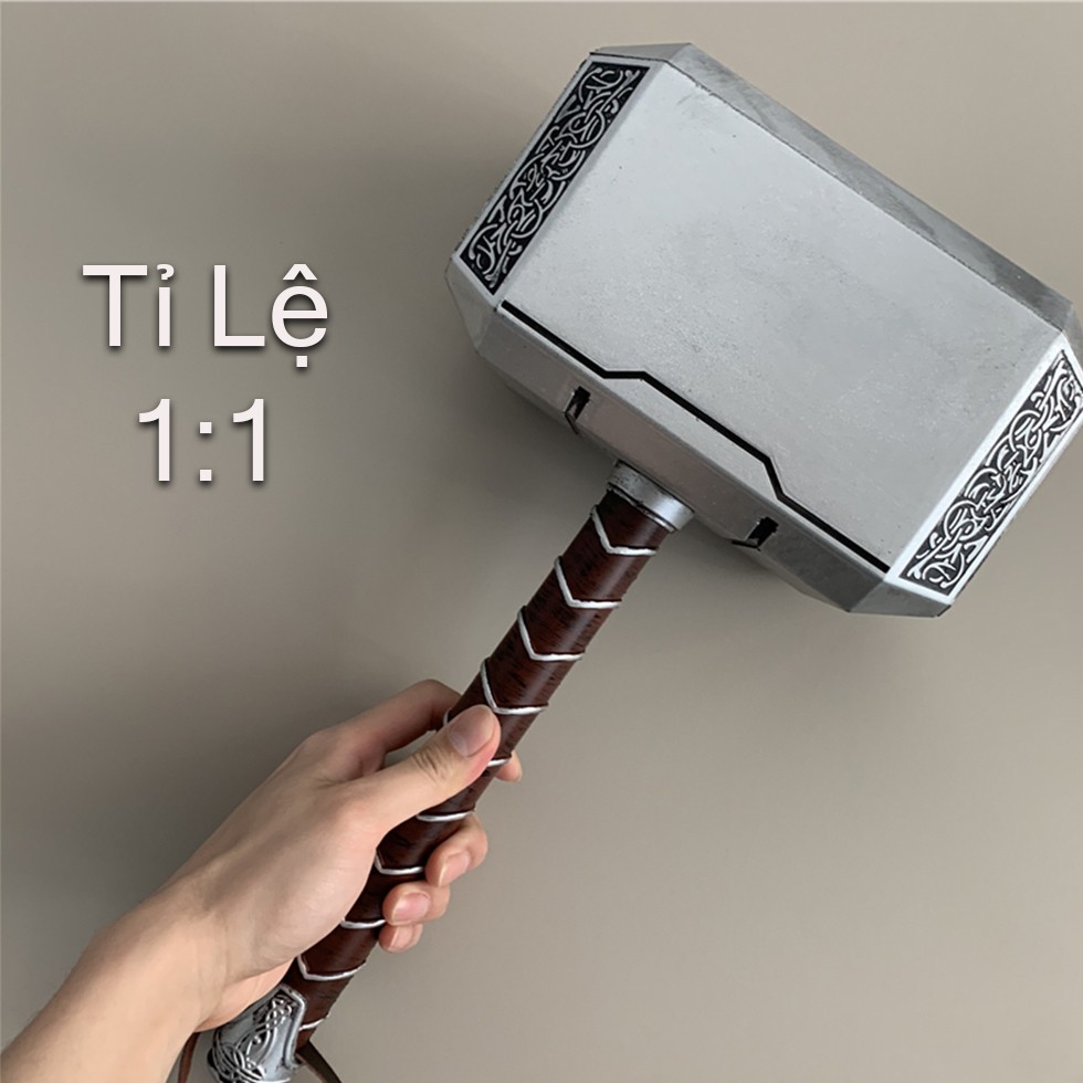 (Hàng có sẵn) Mô hình Búa Thor Mjolnir tỷ lệ 1:1 -Nhựa PU đàn hồi ...