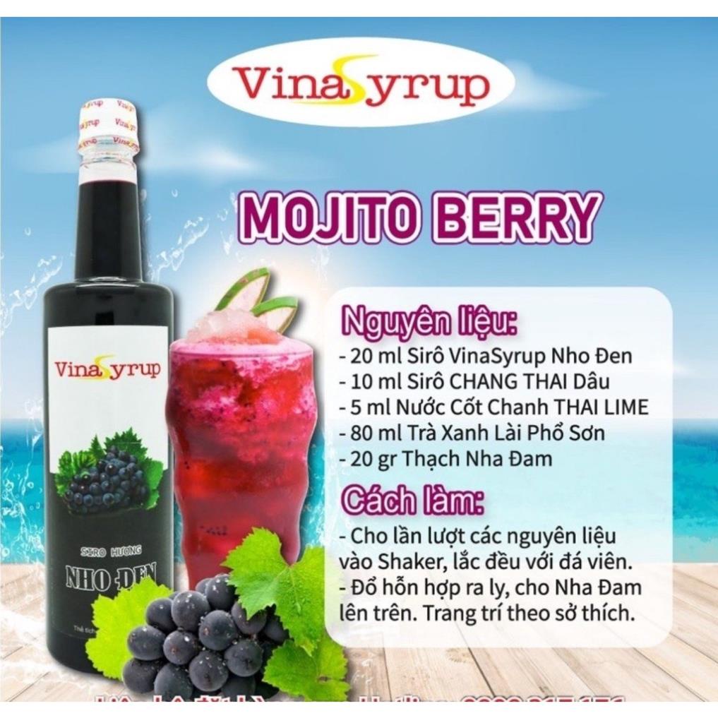 Siro Vina Syrup Chai 750ml - Syrup Làm Trà Trái Cây Đủ Các Mùi Vị | Shopee Việt Nam