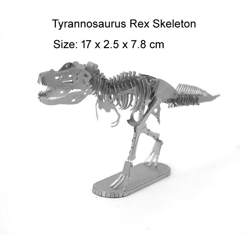 Mô hình 3D kim loại lắp ráp khủng long Tyrannosaurus Rex Skeleton ...