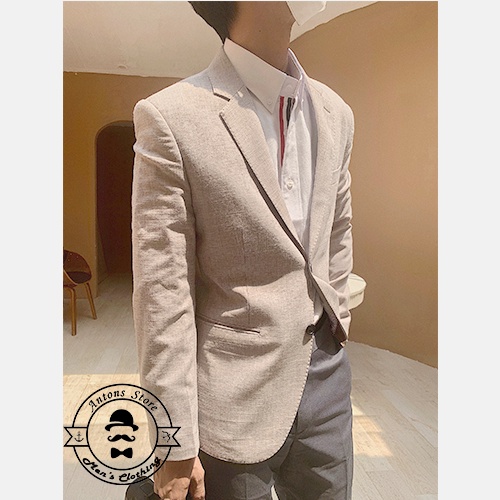 Bộ Vest Thom Màu Ghi | Shopee Việt Nam